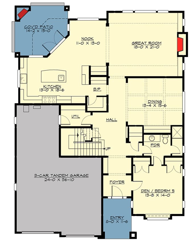 Plan 23653JD: Appealing Northwest Bungalow House Plan