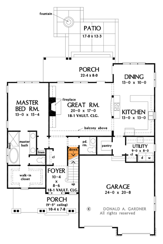 Plan 444035GDN: Two-Story Cottage Plan with Stone and Shake Exterior