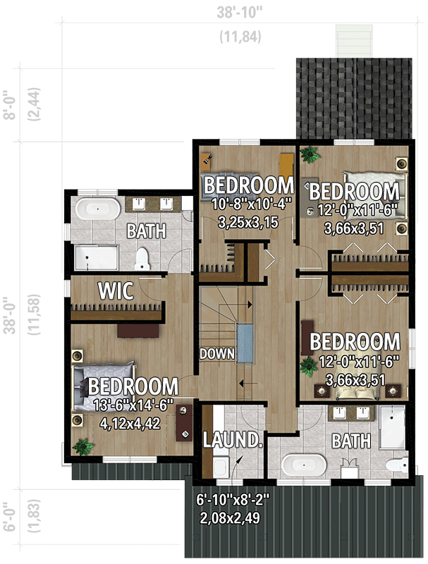 Plan 801127PM: Two Story New American Home Plan with Second Level ...
