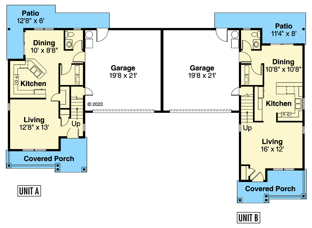 Plan 720146DA: Inviting 8-Bedroom Craftsman Duplex House Plan with Dual ...