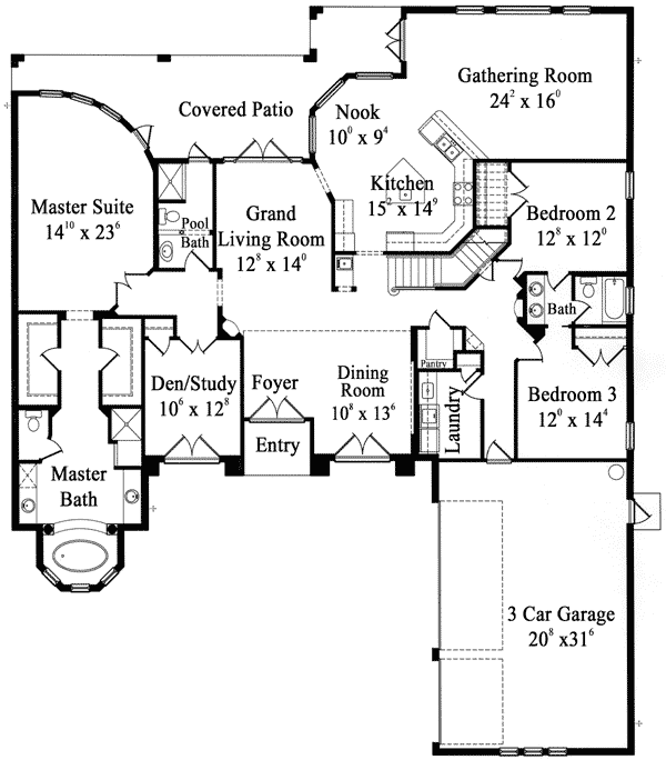 Plan 42052MJ: Stunning Design
