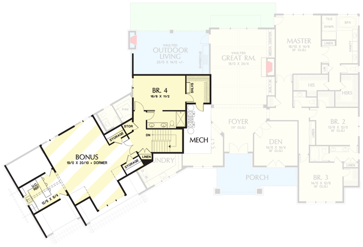 Plan 69534AM: Craftsman Home Plan With Rugged Good Looks