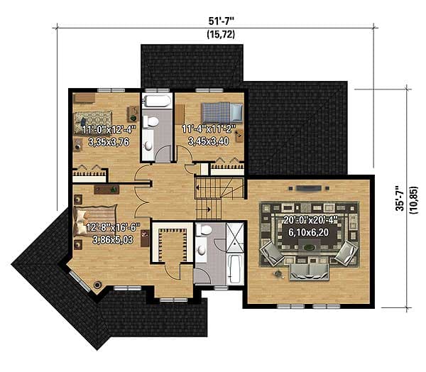 Plan 80849PM: Rustic Farmhouse House Plan