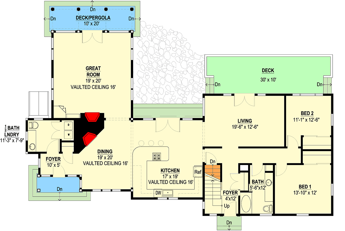 Charming 3-Bed Cape-Style Cottage House Plan with Master Upstairs ...