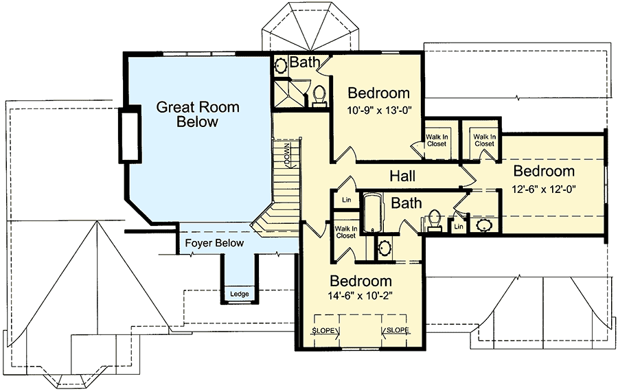 Dramatic Great Room House Plan - 39106ST | Architectural Designs ...