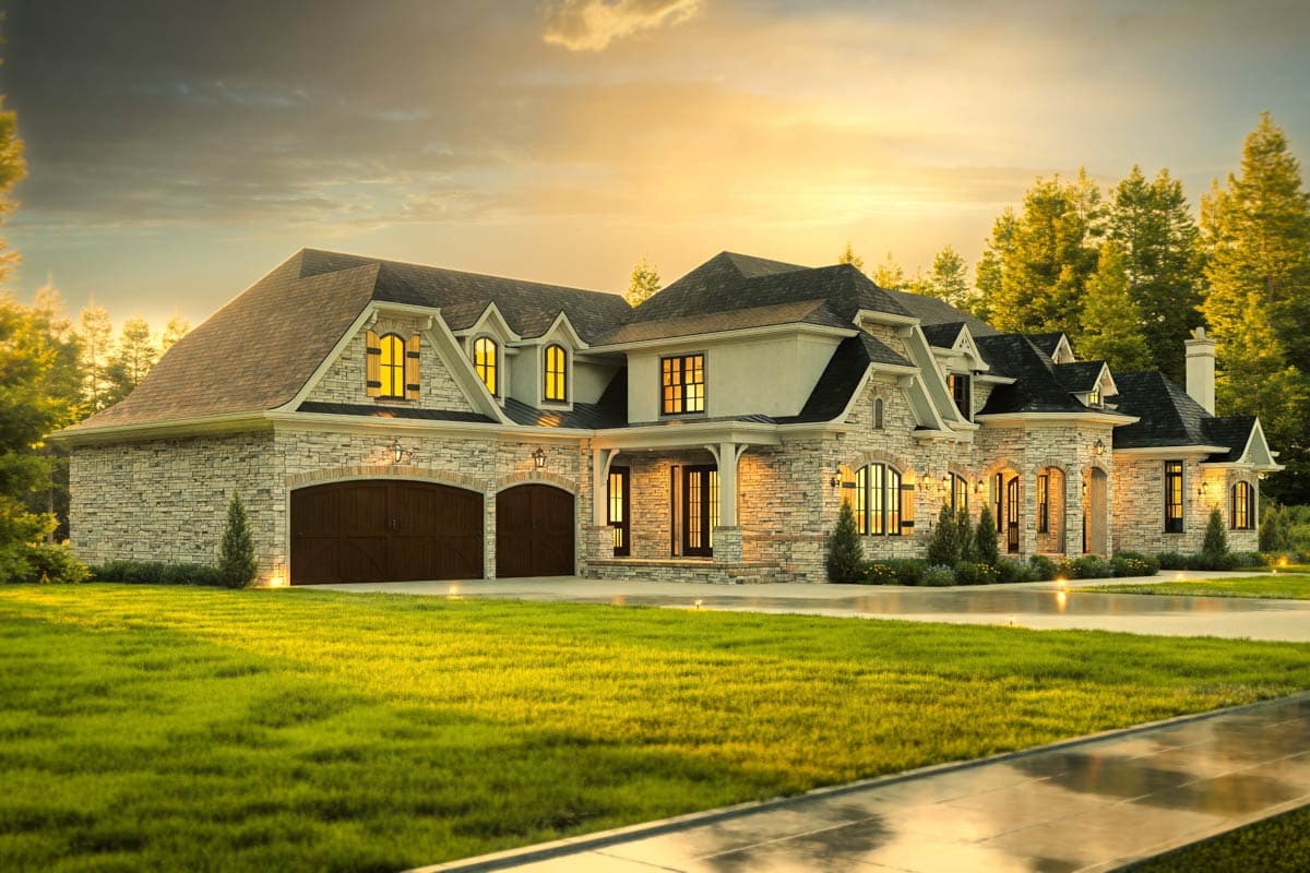 Plan 12287JL: Luxurious European House Plan with In-law Suite