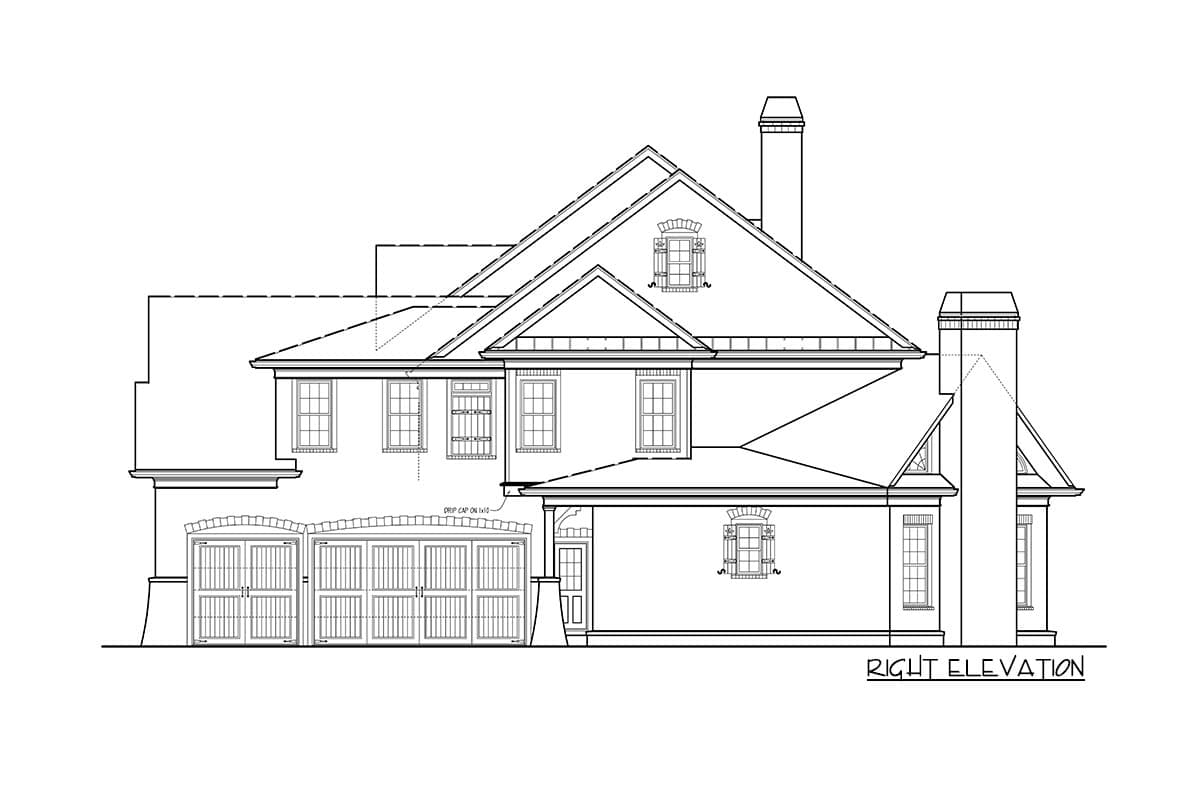 Plan 15621GE: 4 Bedroom Master Down House Plan with Outdoor Fireplace ...