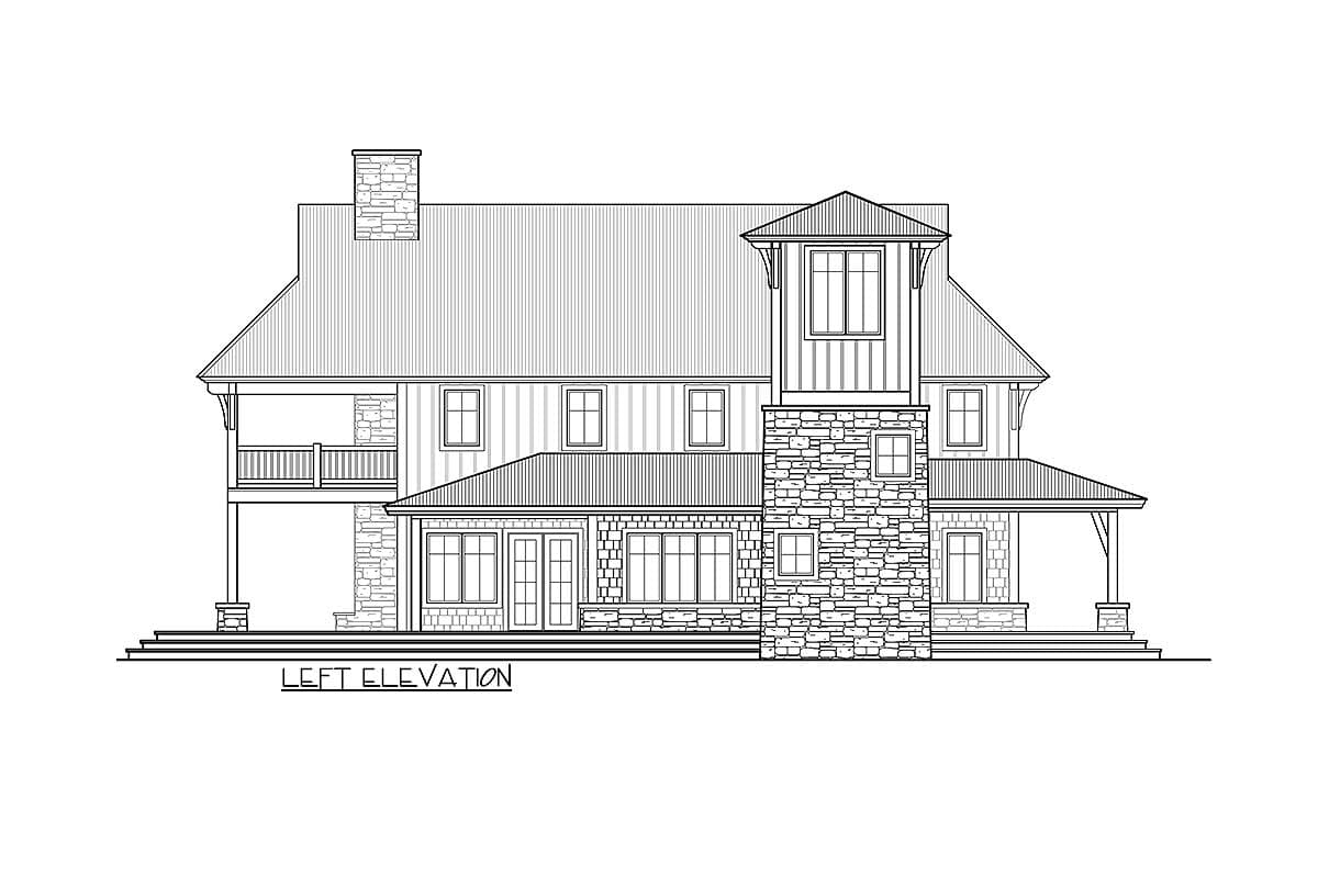 Plan 18769CK: Cottage With Third Floor Viewing Room
