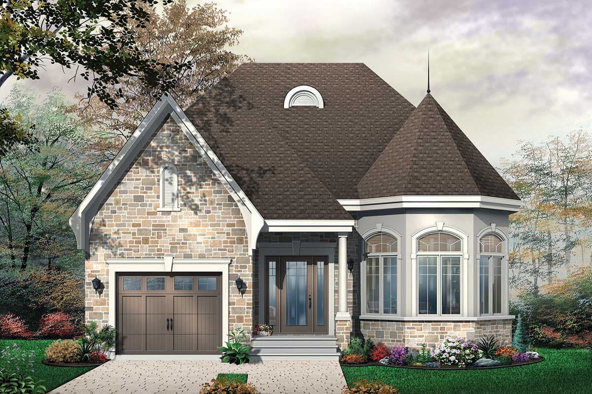 Plan 21453DR: Multi-Faceted Living Room