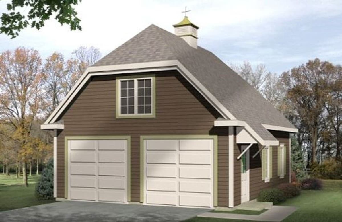 Plan 2234SL: Detached 720 Square Foot Garage with Loft