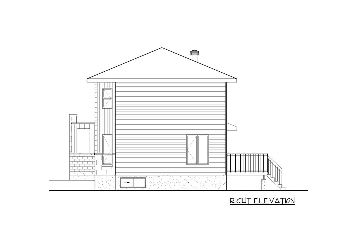 Plan 80883PM: Compact Modernistic House Plan