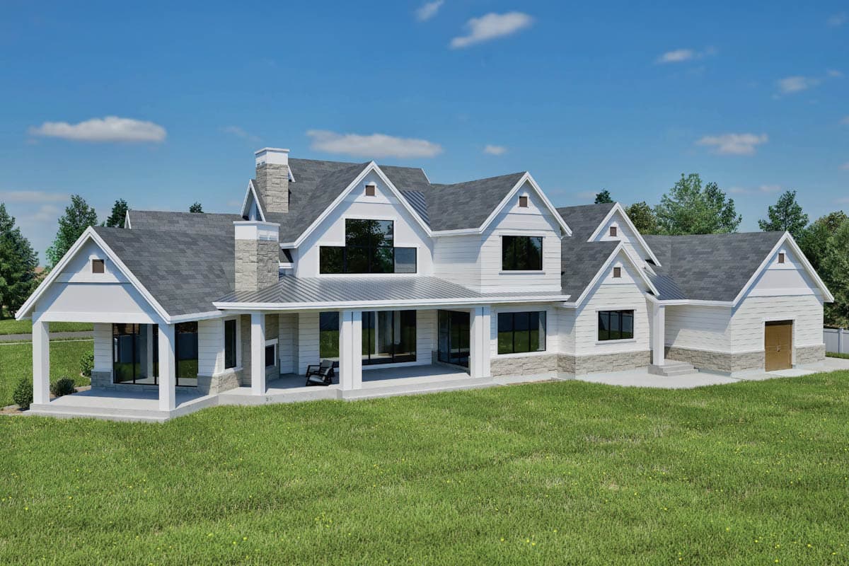 Plan 290008IY: Luxurious 6 Bed House Plan With 3 Levels Of Living