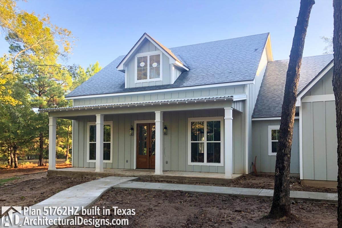 Modern Farmhouse Plan 51762HZ Comes to Life in Texas
