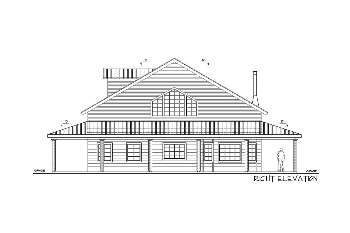 Plan 35576GH: Large Country House Plan with Future Space