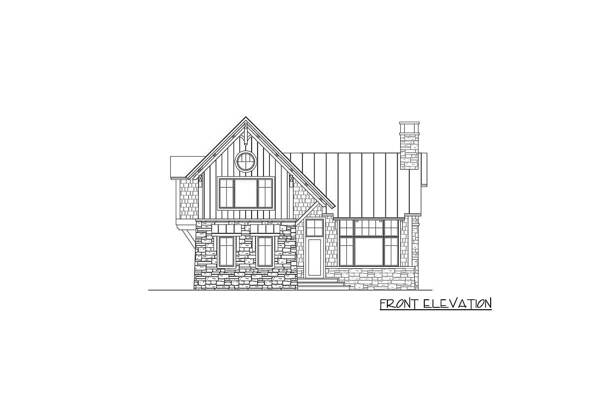 Plan 18837CK: Master-Down Rustic Mountain Getaway