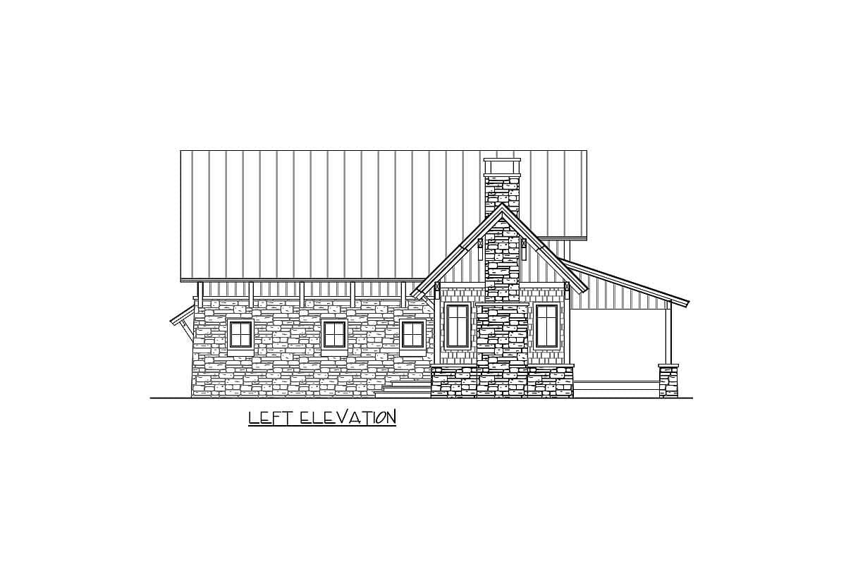 Plan 18837CK: Master-Down Rustic Mountain Getaway