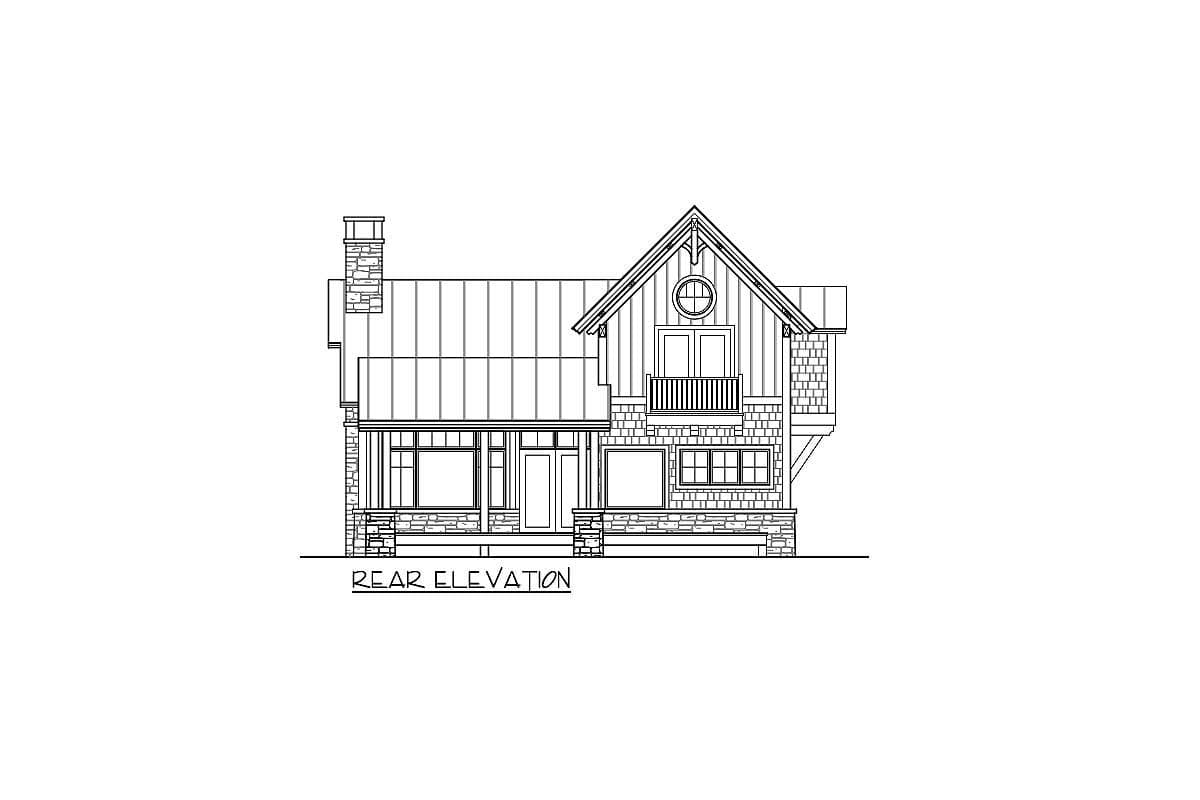 Plan 18837CK: Master-Down Rustic Mountain Getaway
