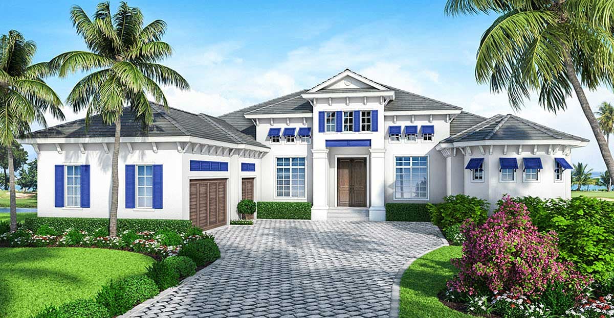 Plan 65618BS: Spacious and Stylish Florida House Plan