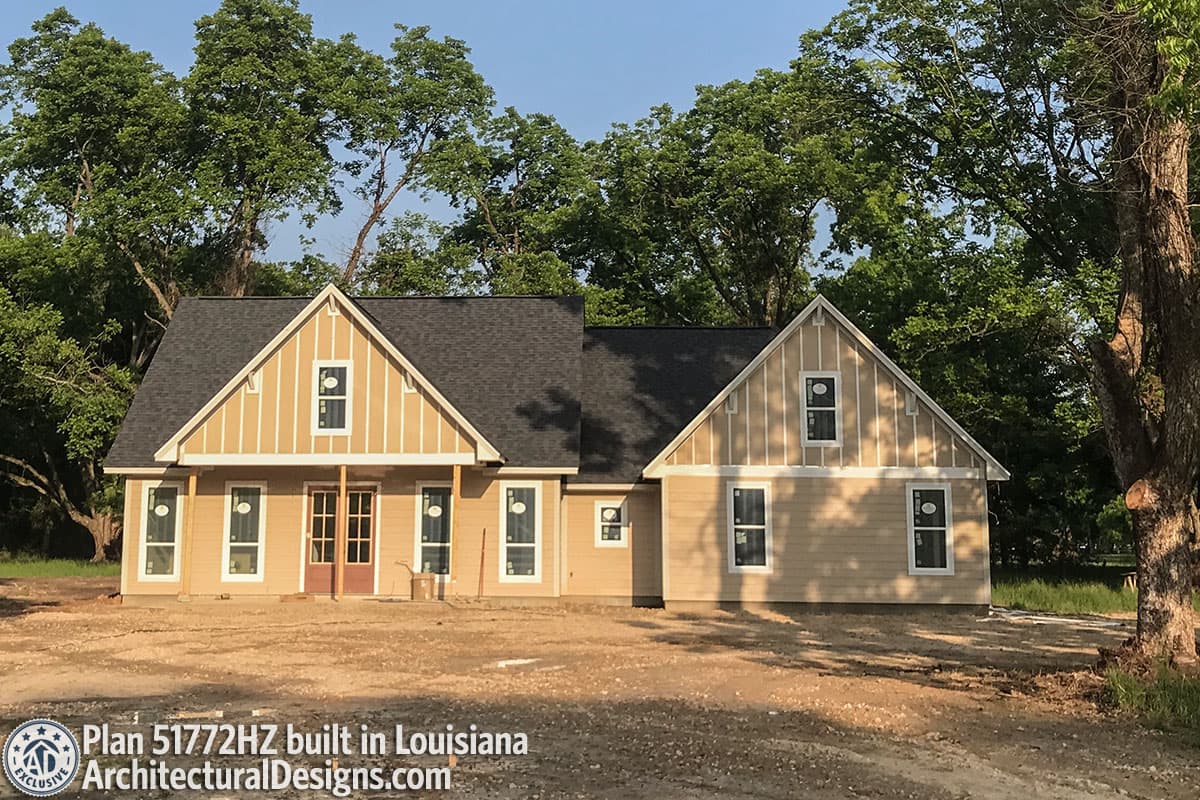 Exclusive House Plan 51772HZ comes to life in Louisiana