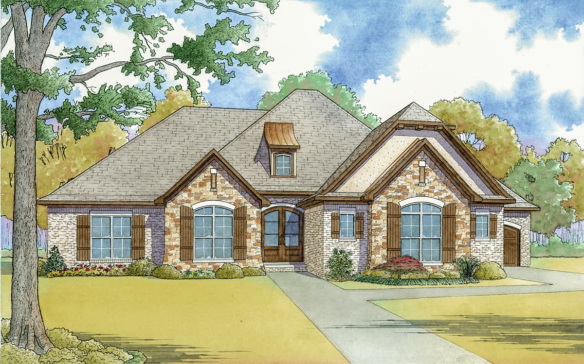Plan 70566MK: French Country House Plan With Vaulted Master Suite ...