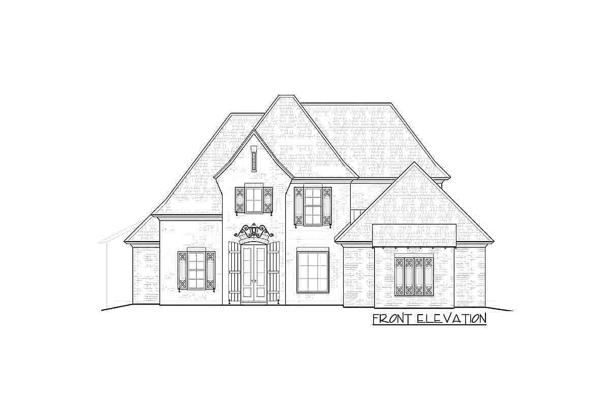 Plan 510018WDY: French Country House Plan with Open Floor Plan