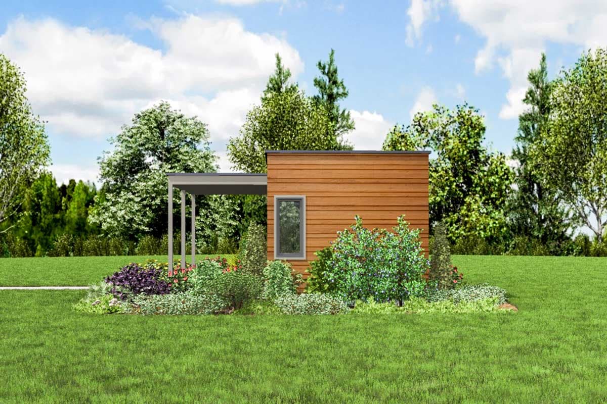 Plan 69660AM: Tiny Modern Escape House Plan
