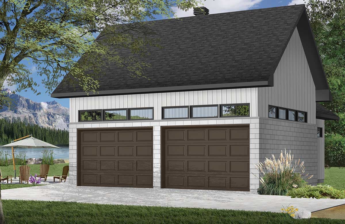 Plan 22506DR: Detached Garage or Man Cave - You Choose
