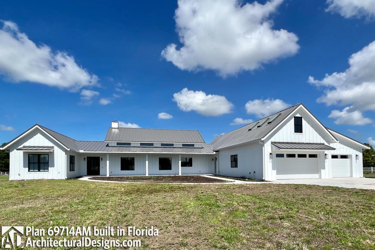 Modern Farmhouse Plan 69714AM Comes to Life in Florida