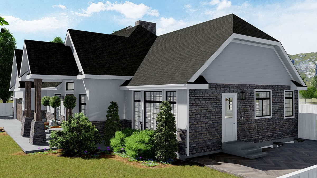 Plan 61324UT: Beautiful One-Level House Plan with Grand Finished Basement