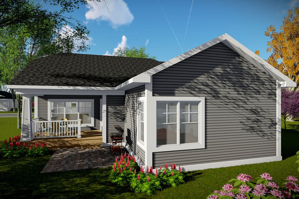 Plan 890098AH: Charming Craftsman House Plan with Covered Porch