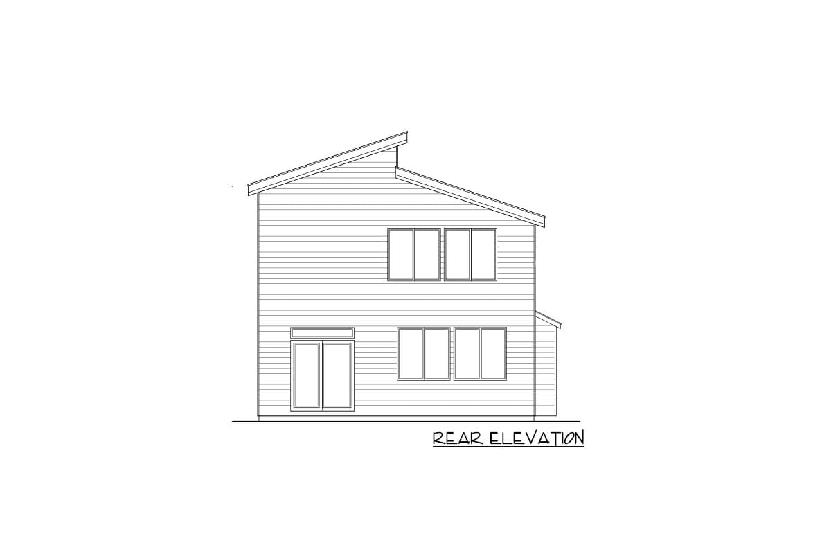 Plan 28002J: 1631 Square Foot Contemporary Plan Just 26-Feet Wide ...