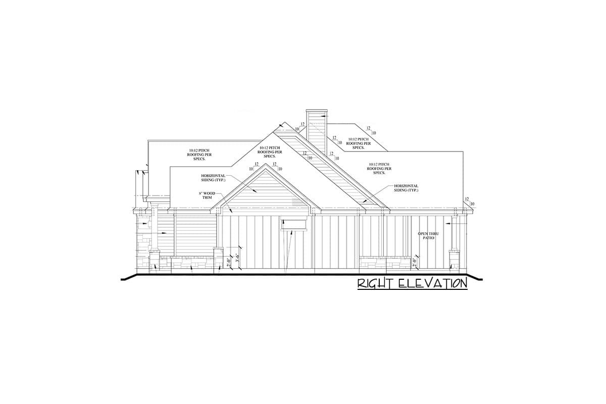 Plan 440002PWL: Exclusive New American Home Plan with Open Living Space