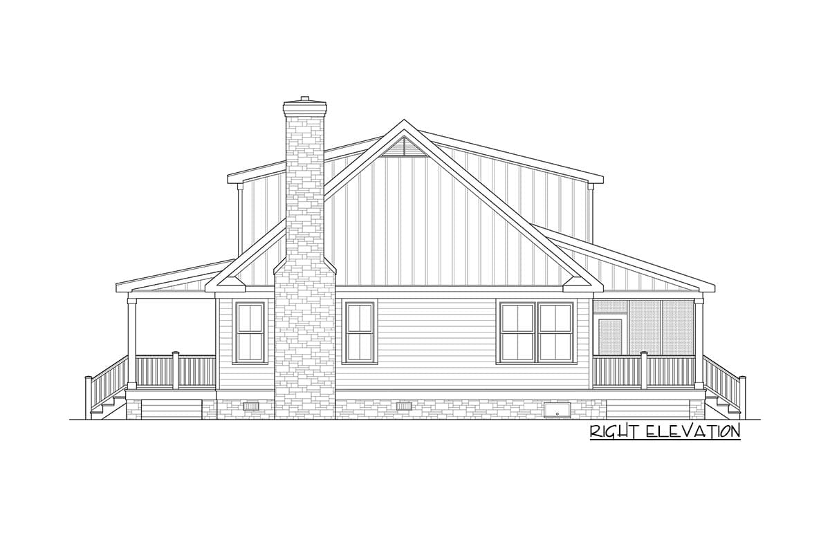 Plan 31582GF: Classic Country Home Plan with Optional Third Bedroom
