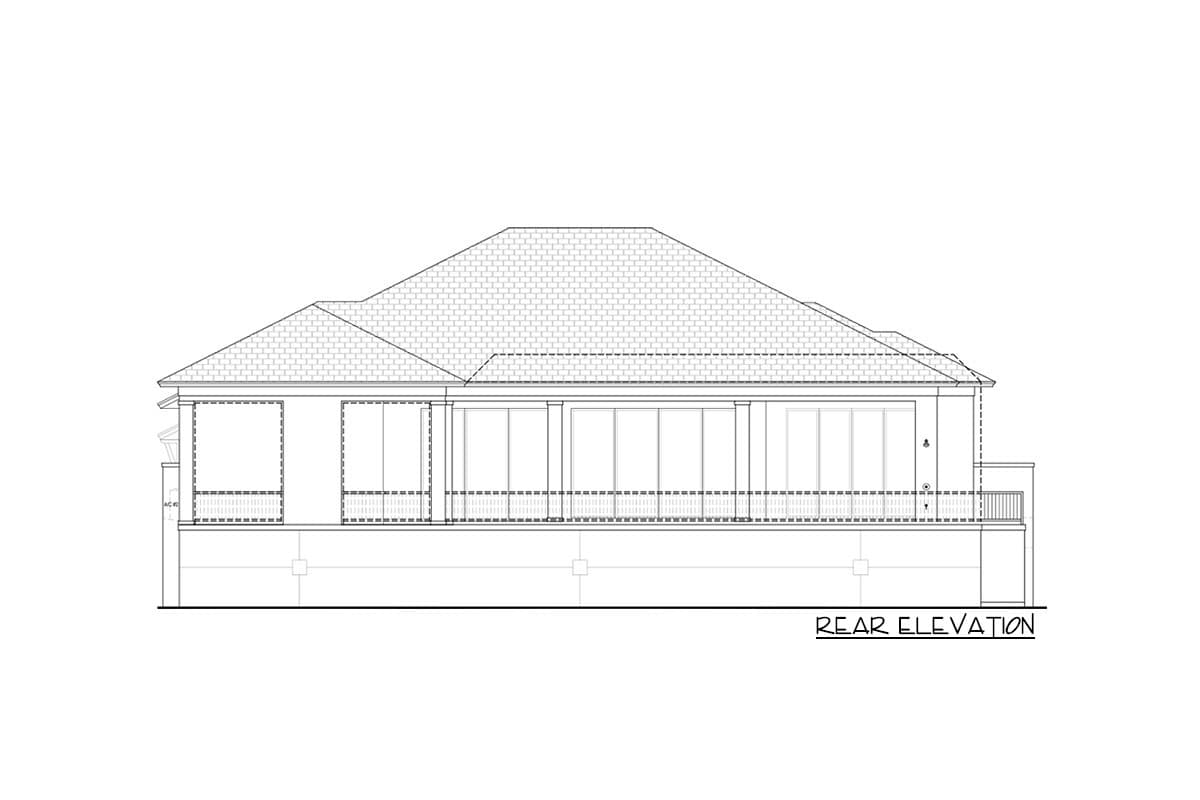 Plan 65636BS: Southern Transitional House Plan with Pool Concept