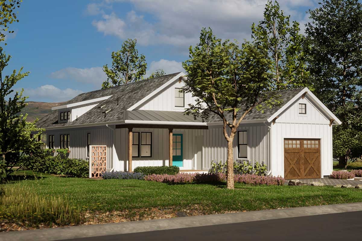 Plan 149009AND: Charming Country Cottage with Vaulted Great Room and ...