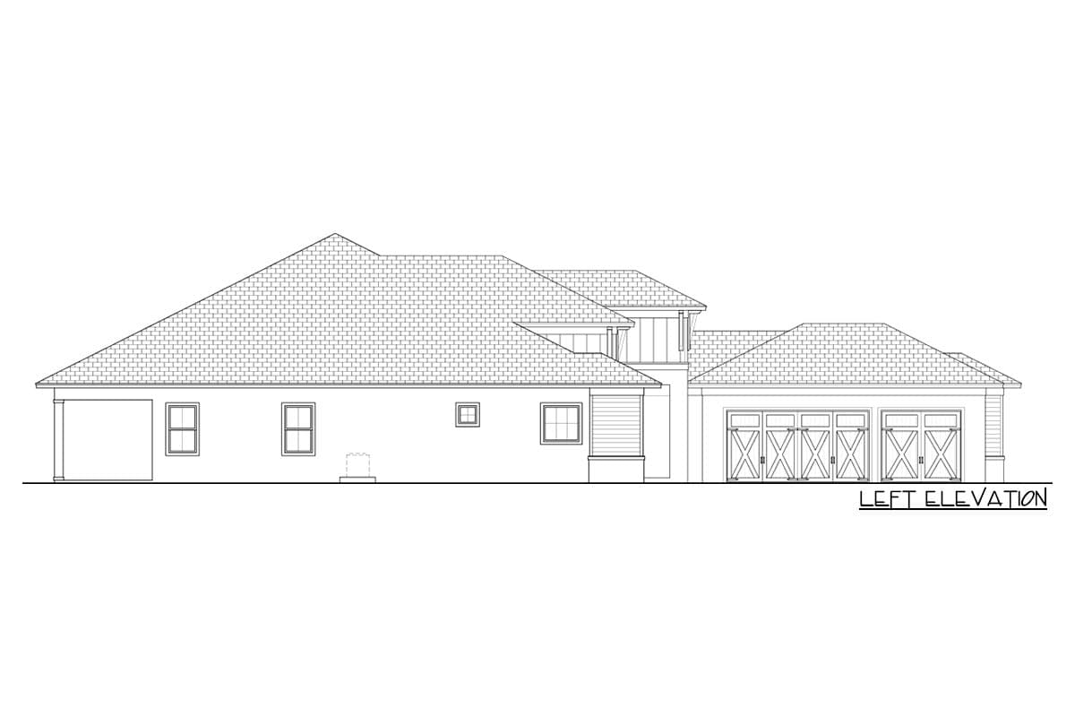 Plan 65698BS: 4-Bed Southern Coastal Home Plan with Split-bed Layout ...
