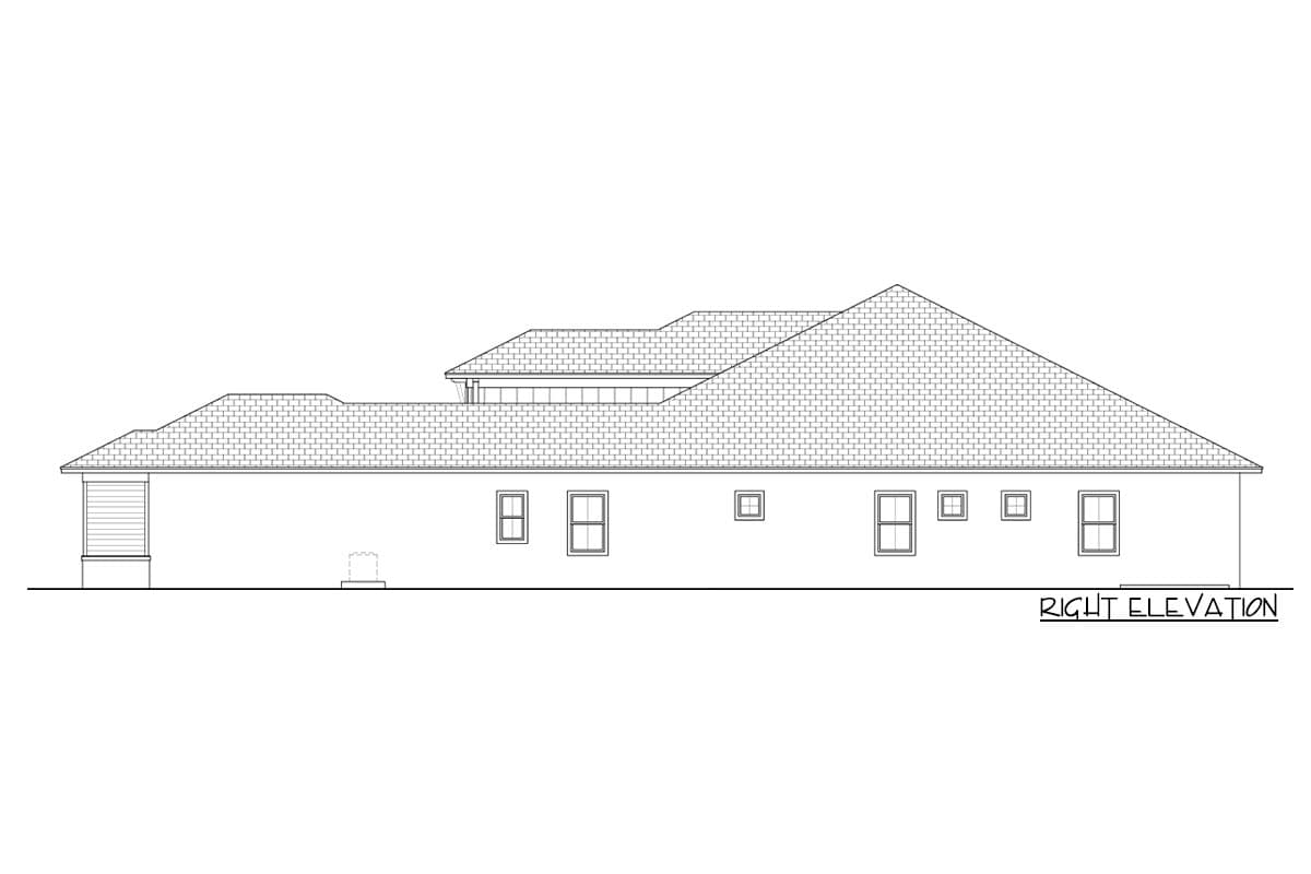Plan 65698BS: 4-Bed Southern Coastal Home Plan with Split-bed Layout ...