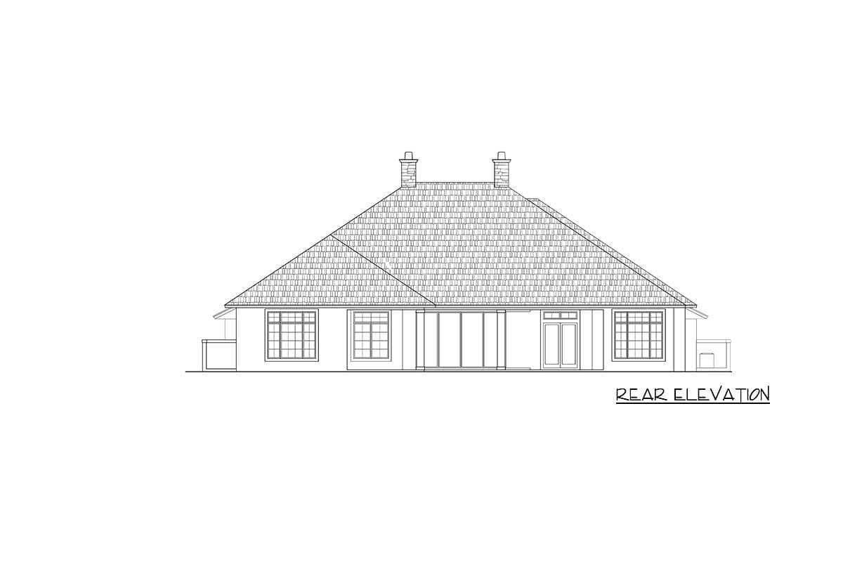 Plan 65710BS: One-Level French Country Home Plan with Study and ...