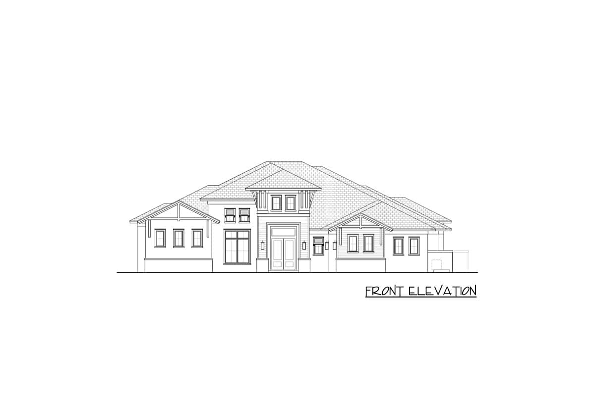 Plan 65744BS: Transitional Coastal Home Plan with Private Master Suite