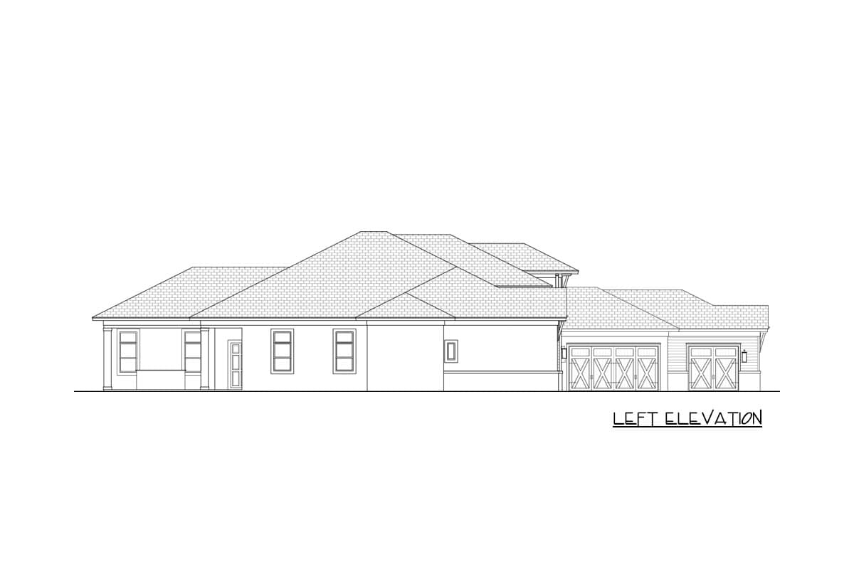 Plan 65744BS: Transitional Coastal Home Plan with Private Master Suite