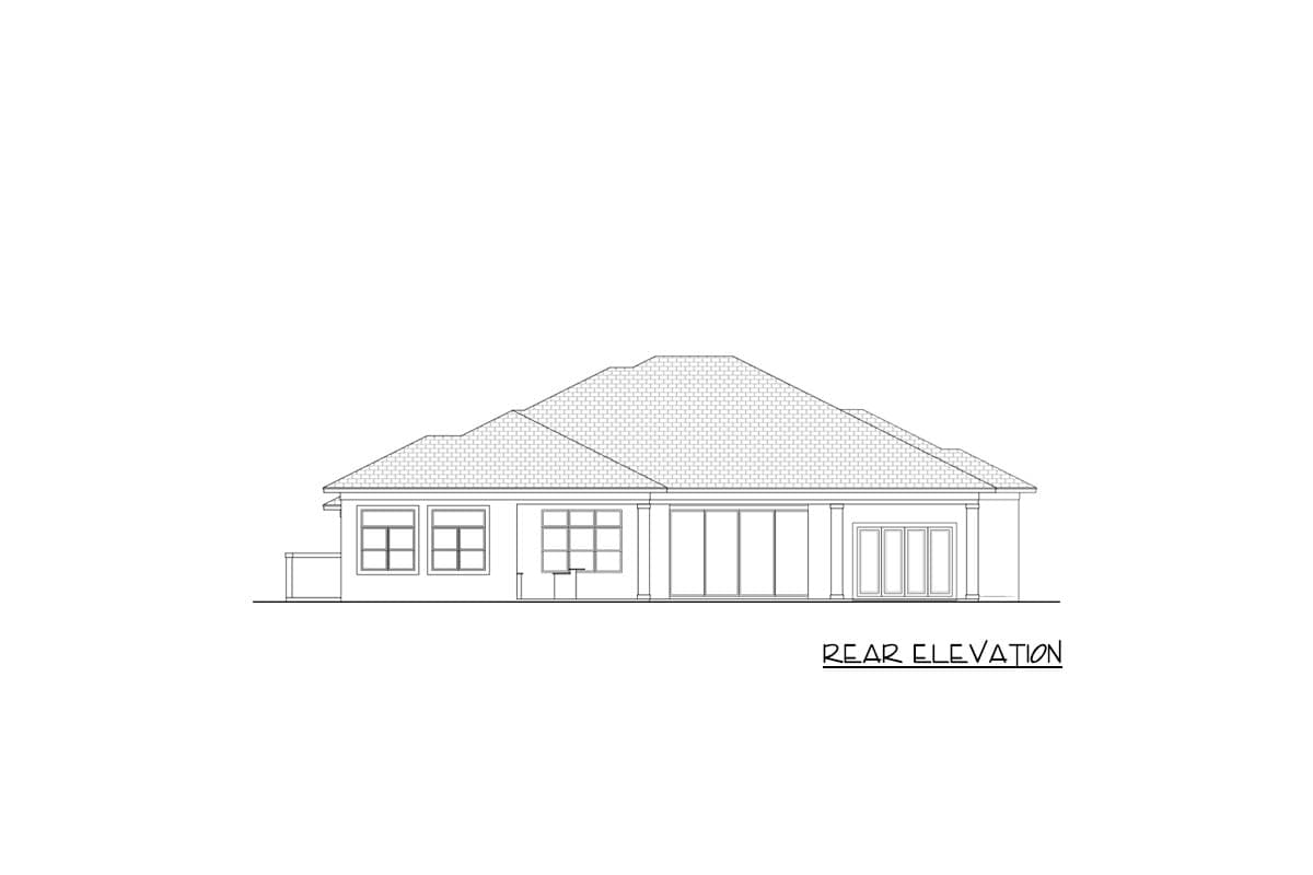 Plan 65744BS: Transitional Coastal Home Plan with Private Master Suite