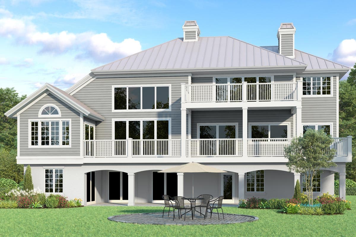 Plan 340067STR: Raised Cottage Home Plan with 3 Beds and an Elevator
