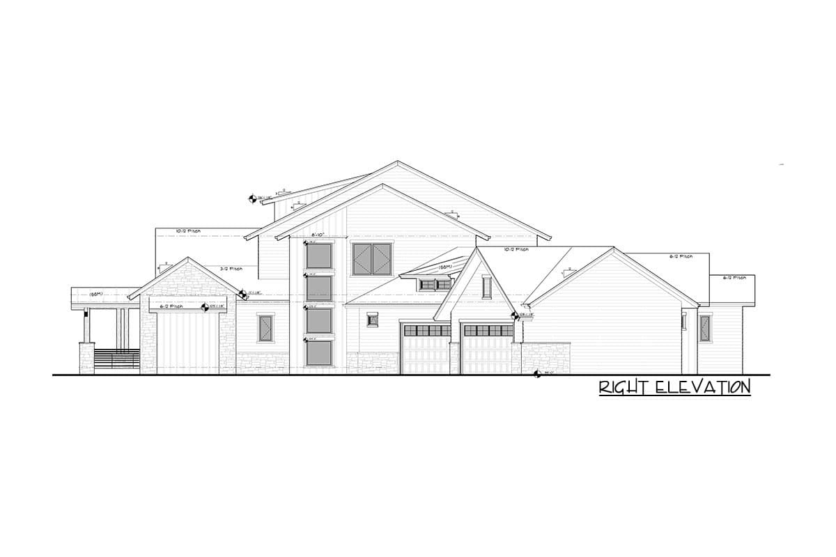Plan 95151RW: 2-Story Mountain Craftsman with Play Room and Optional ...