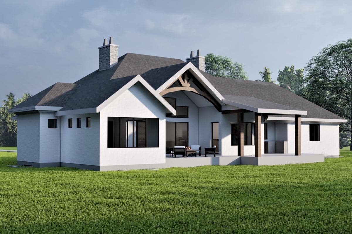 Plan 490019NAH: European-style Rambler with Fully Loaded Lower Level