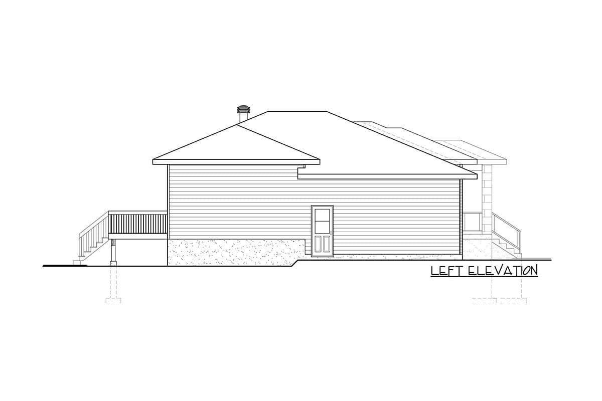 Plan 80265PM: Modern Prairie Cottage with 1027 Sq Ft of Living Space