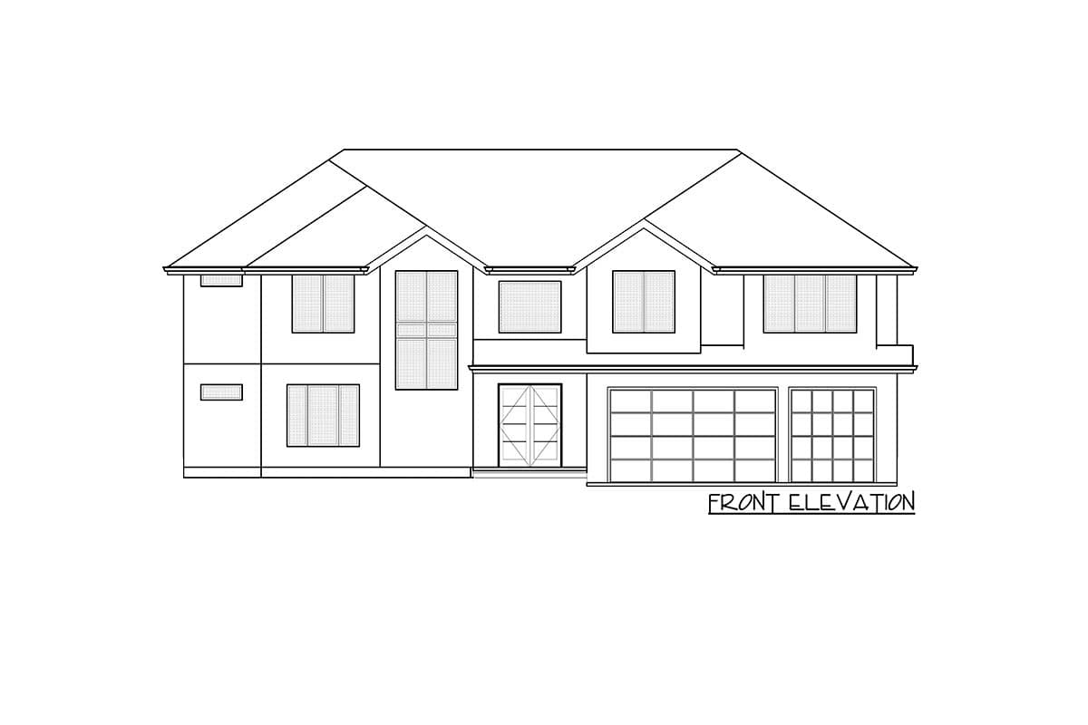 Plan 666184RAF: Contemporary House Plan with 2-Story Great Room and ...