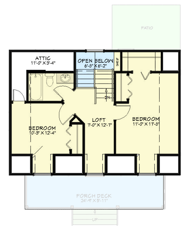 Plan 430830SNG: 1100 Square Foot Country Home Plan with Optional Pet ...