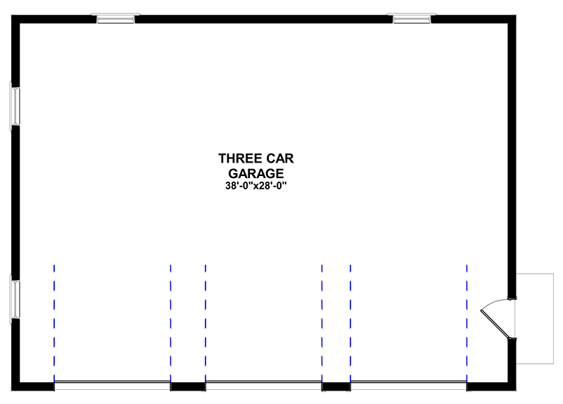 Plan 92035VS: Traditional Detached Garage with 3 Bays and Over 1100 ...