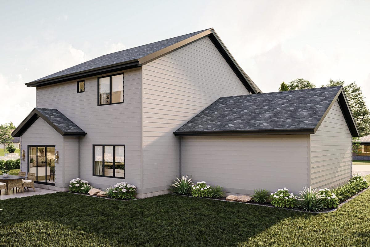 Plan 623201DJ: 1807 Square Foot Transitional House Plan with Steep ...