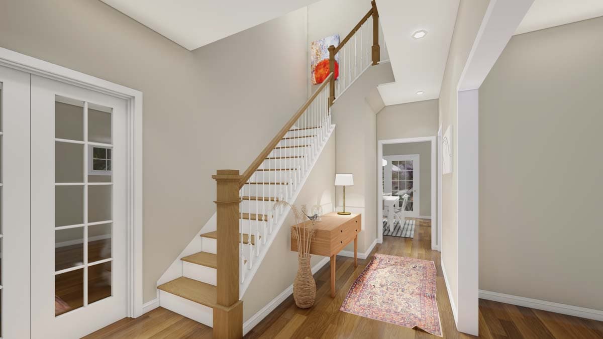 Plan 83641CRW: 2-Story Cape Cod Home Plan with Formal Dining Room and Den